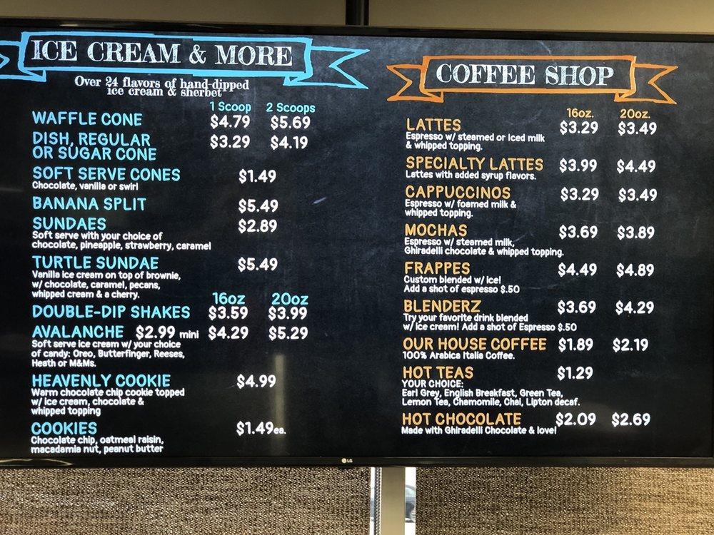 Menu at The Rock Cafe, Paris