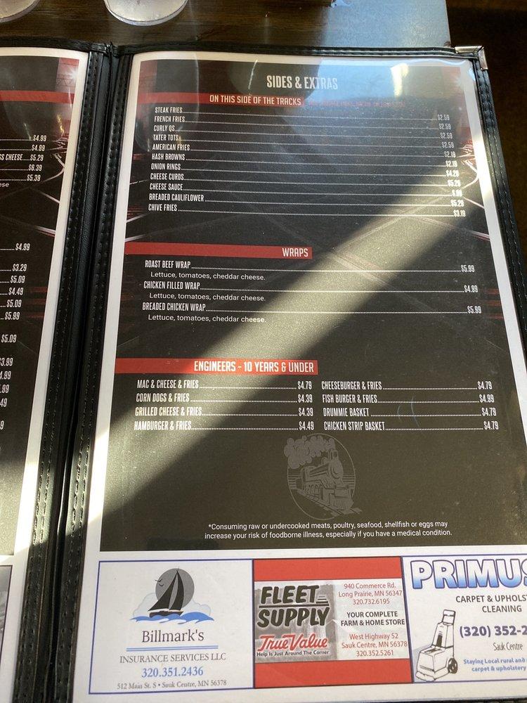 Menu at Ding Dong Cafe, Sauk Centre