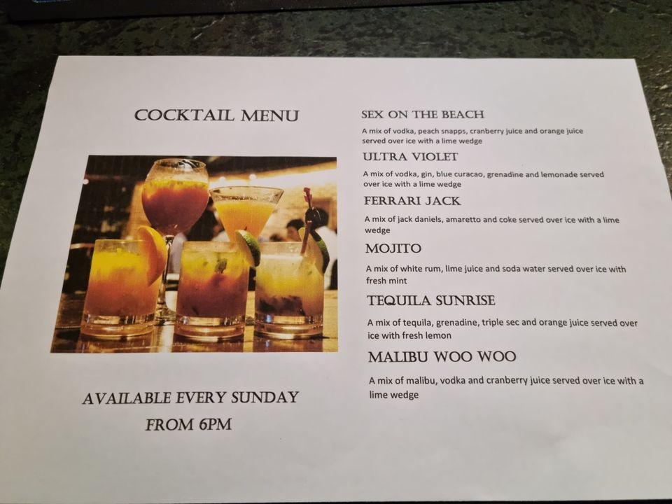 Menu at Old Boot Inn pub & bar, Seaford