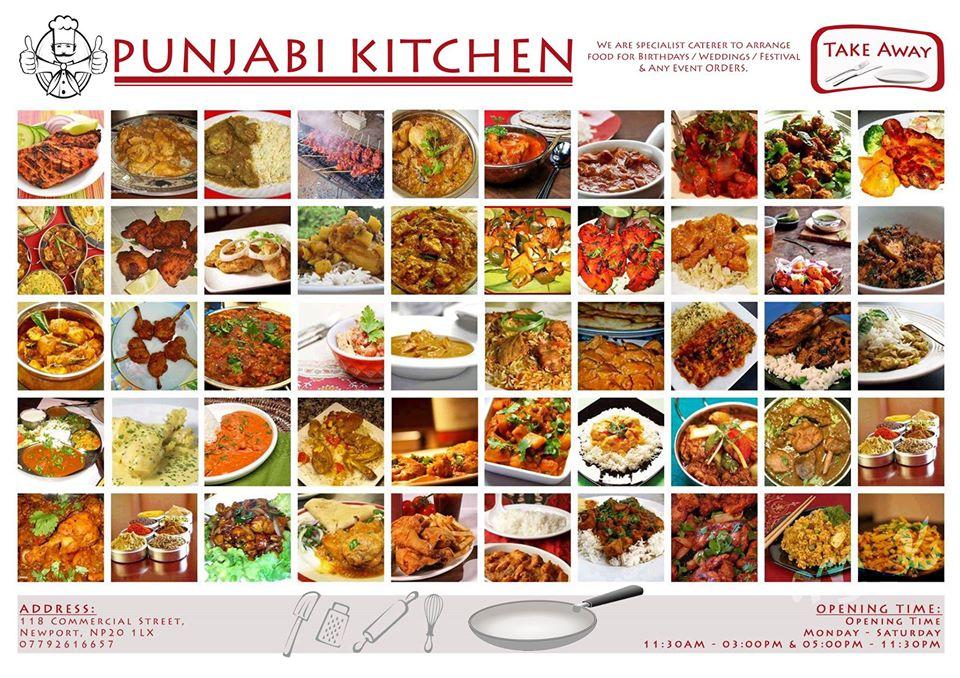 Menu at Punjabi Kitchen restaurant, Newport