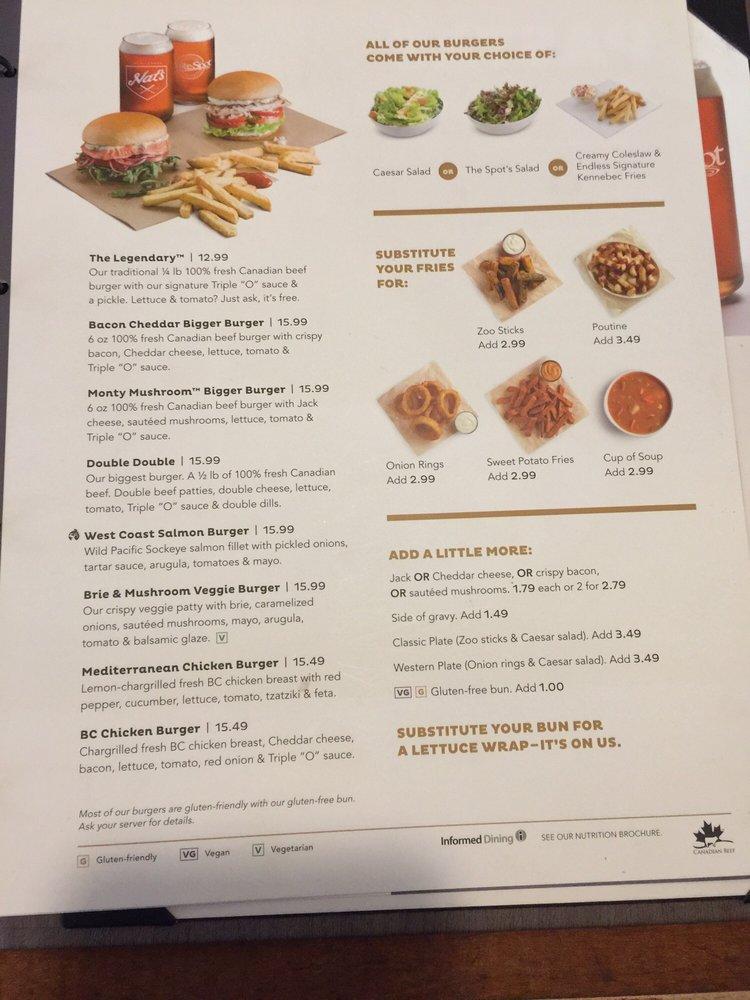Menu at White Spot Chilliwack restaurant, Chilliwack