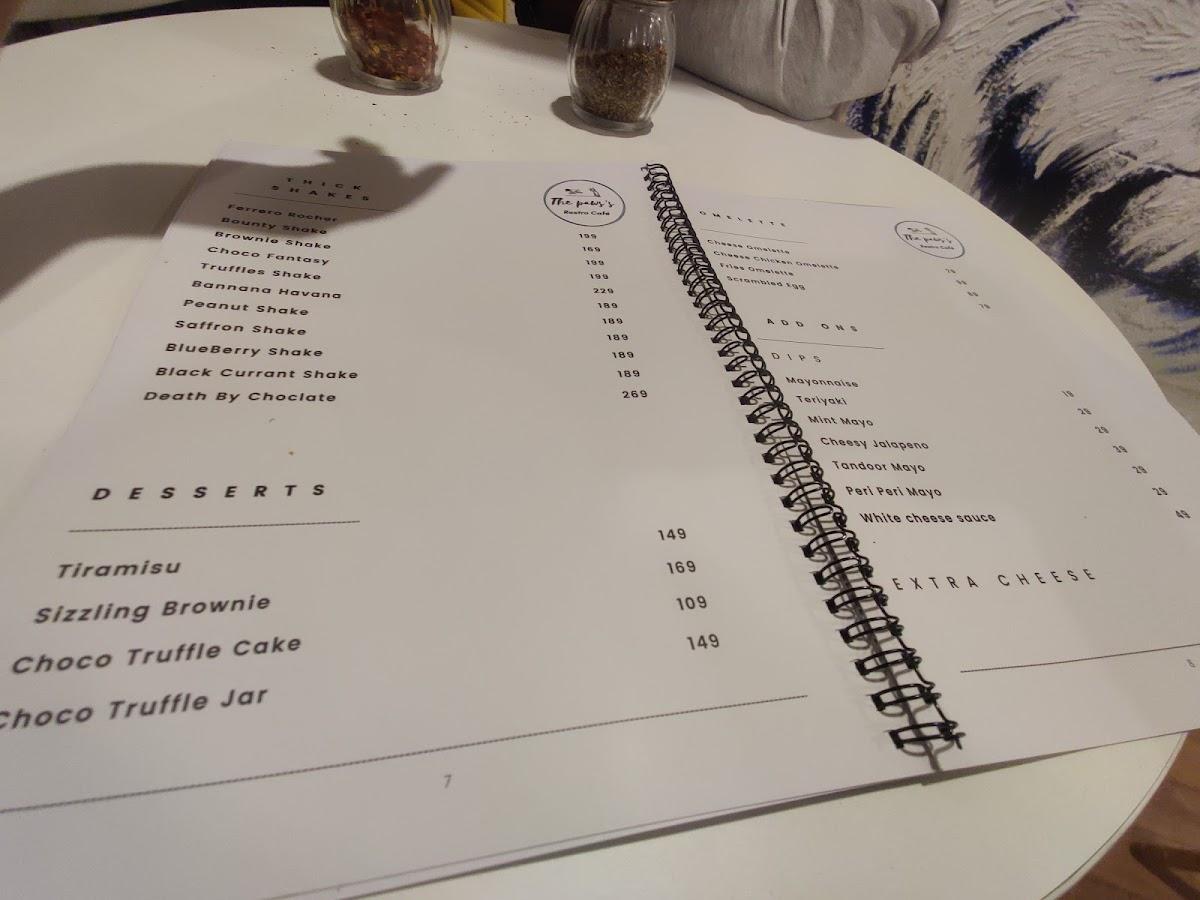 Menu at The Paws's Restaurant and Cafe, Coimbatore