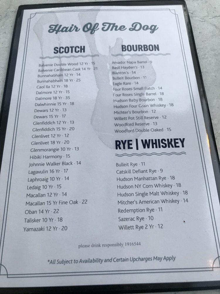Menu at 3 Westerly Bar and Grill, Ossining