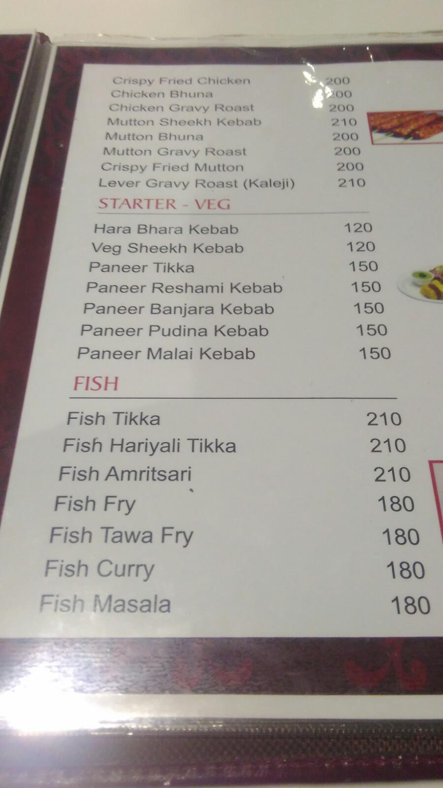 Menu at Varhadi That, Amravati, XQ8P+MGR