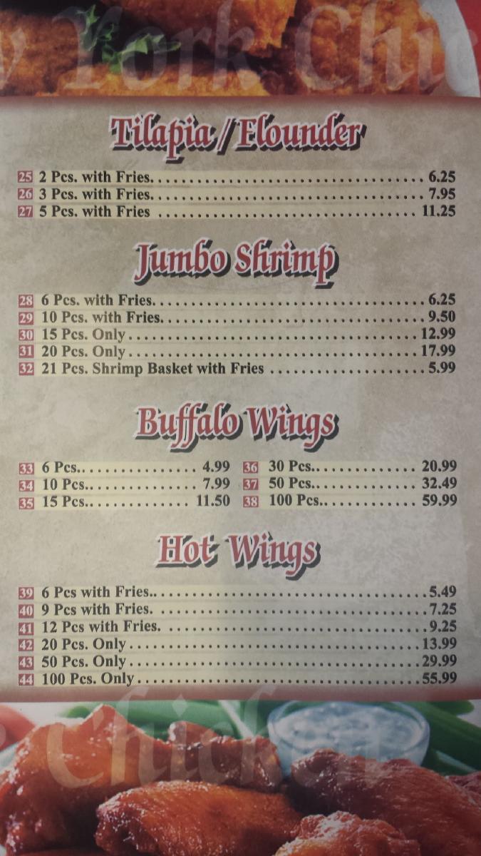 Menu at Crown Chicken & Grill - restaurant, Bridgeton