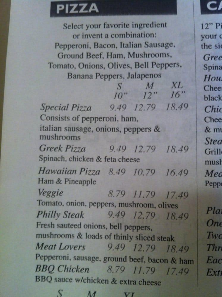 Menu at Nick's Pizza & Subs pizzeria, Gonzales