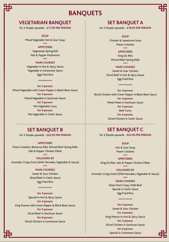 Menu at Kong San restaurant, Clitheroe