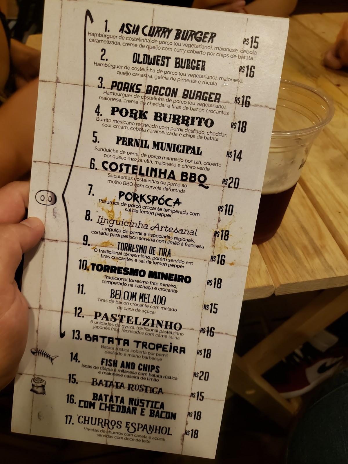 Menu em Porks - Ponta Grossa pub & Bar, Ponta Grossa