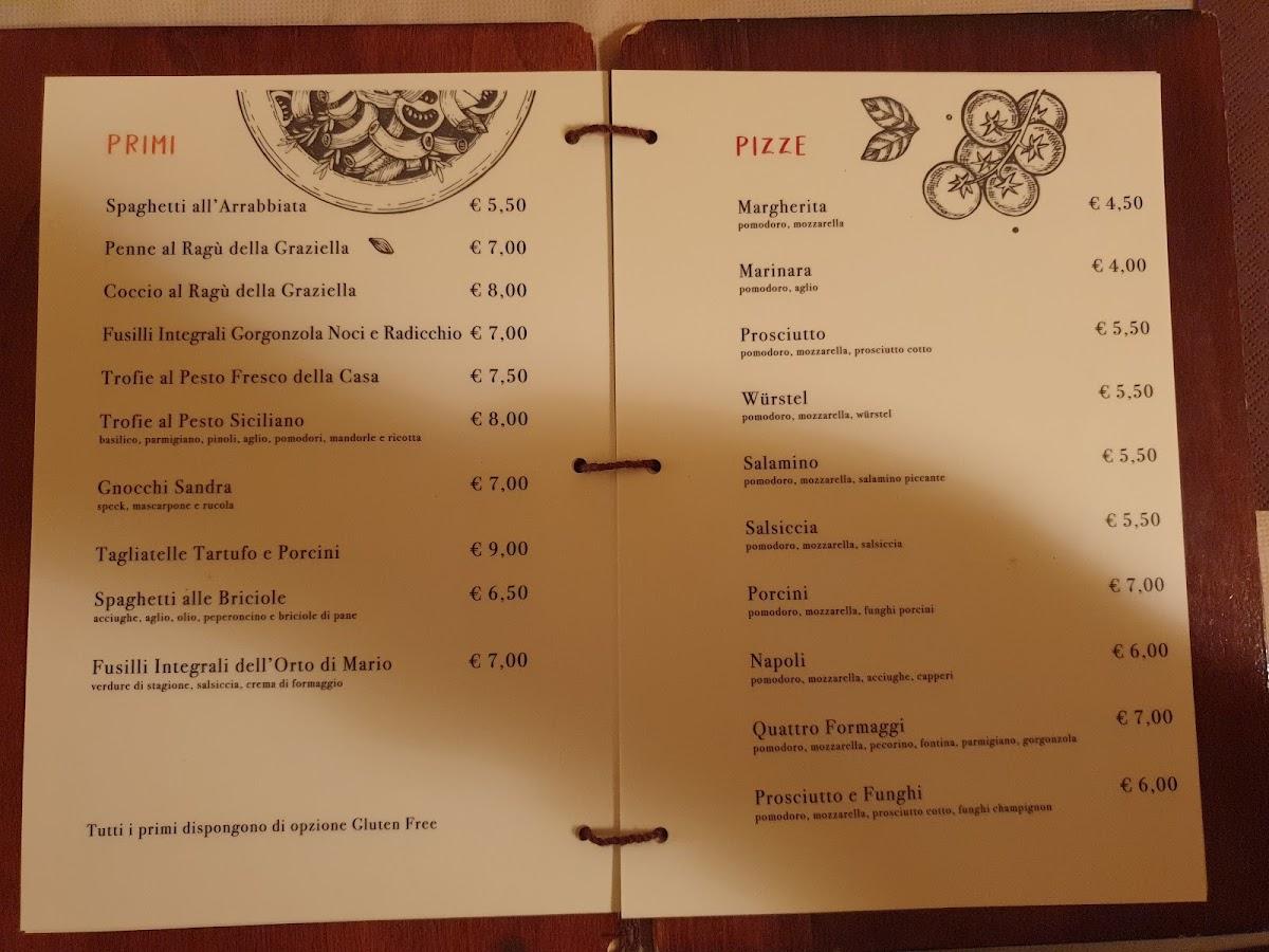 Menu da Pizzeria Il Cielo, Italia, Località Cintoia Alta