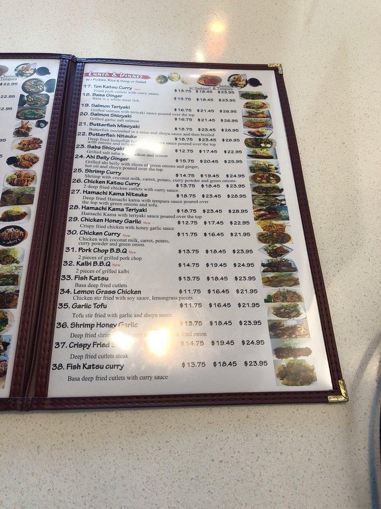 Menu at Saito & Pho III restaurant, Mililani