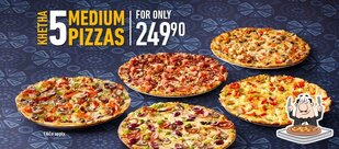 Debonairs Pizza restaurant, Welkom, Goldfields Mall - Restaurant menu