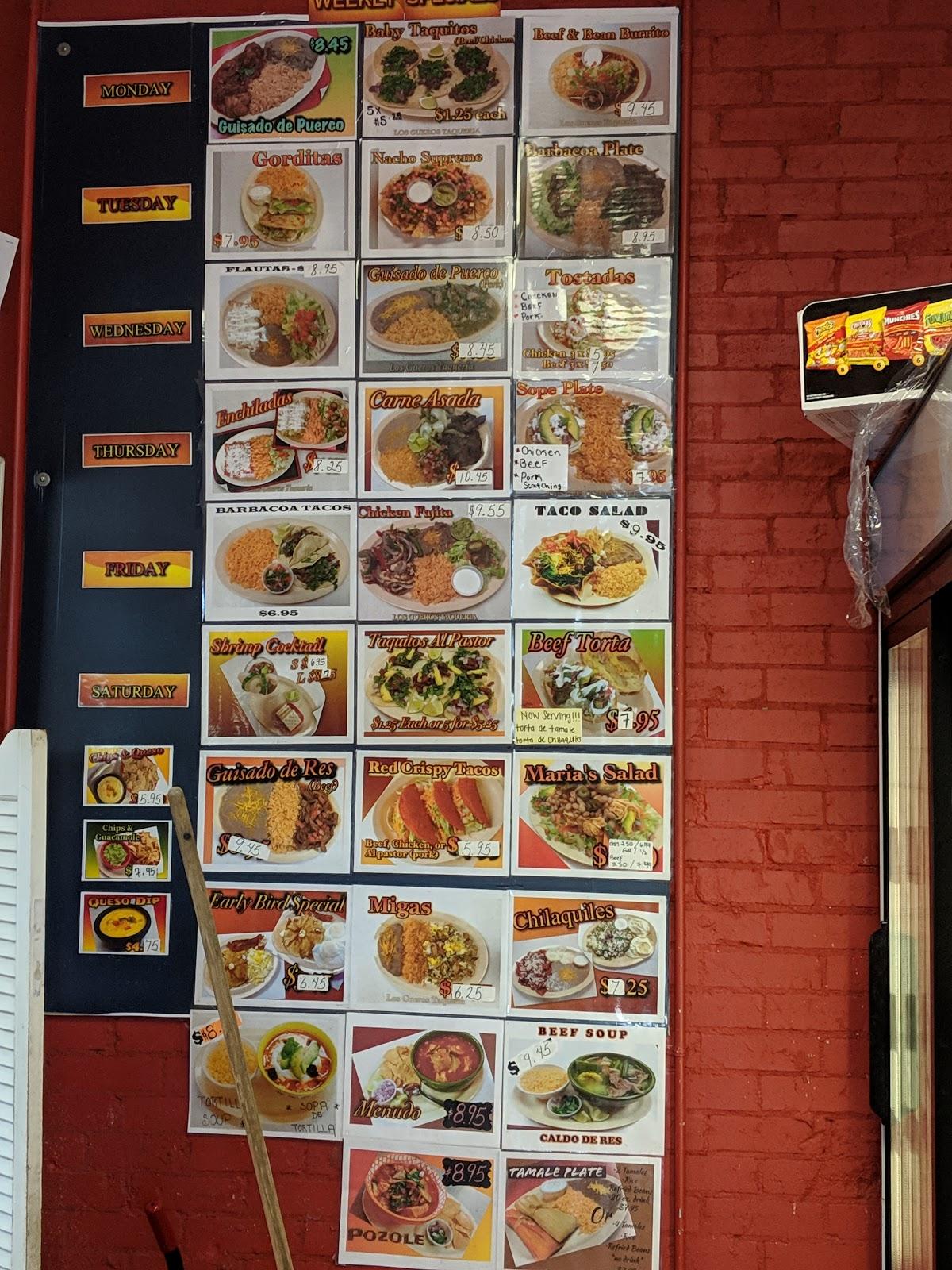 Los Gueros Taqueria, Tyler - Restaurant menu, prices and reviews