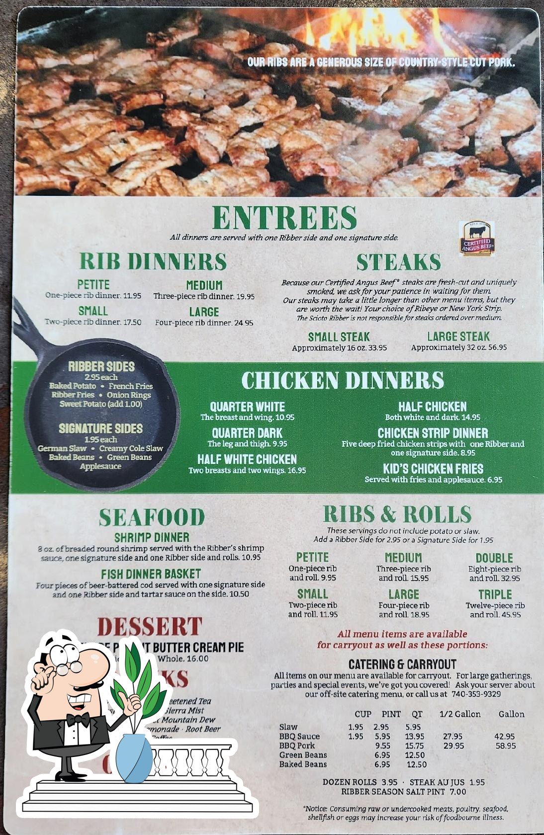 Scioto Ribber, Portsmouth - Restaurant menu, prices and reviews