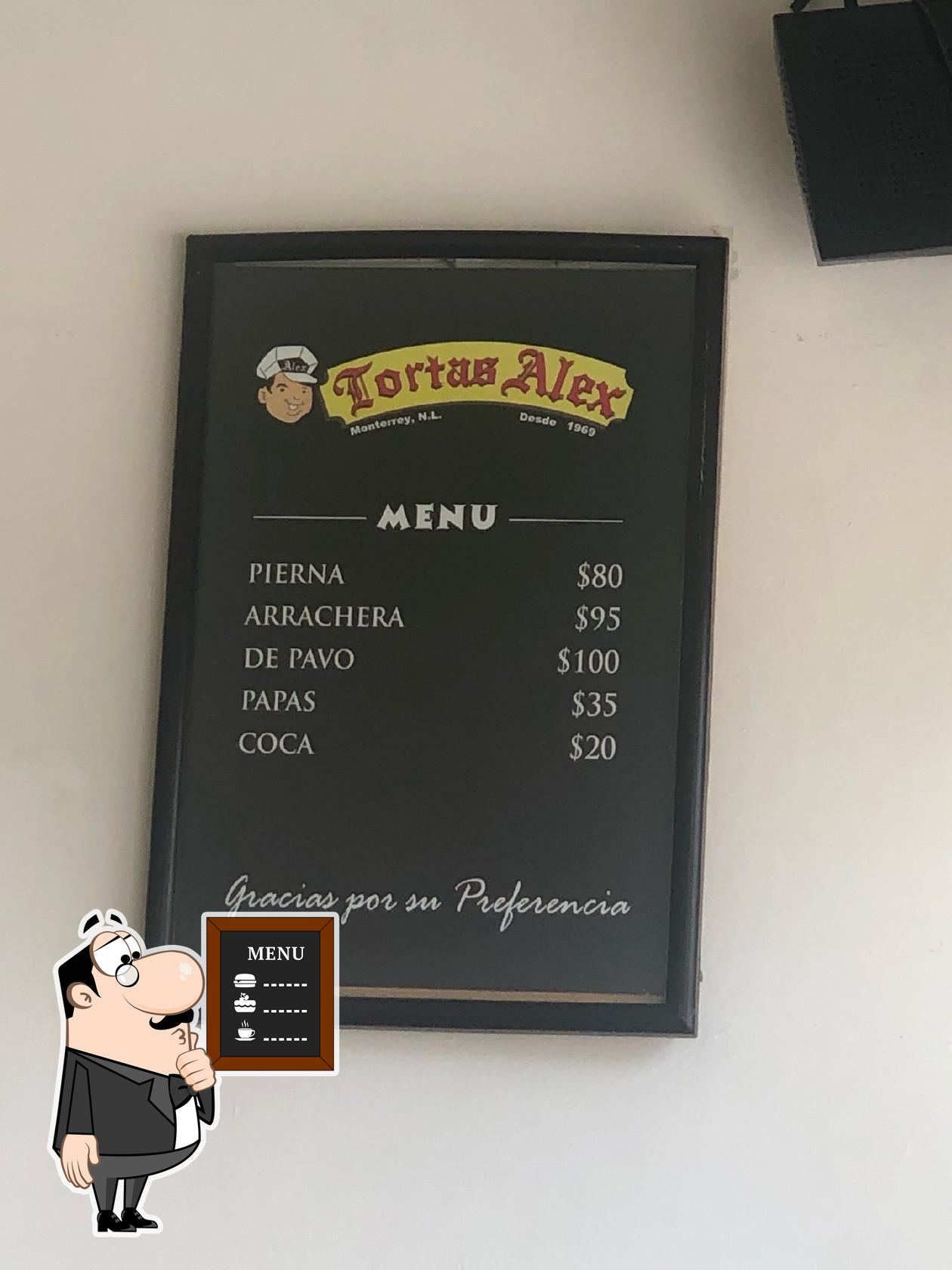 Tortas Alex, Suc. Rio Misisipi, San Pedro Garza García - Menú del ...