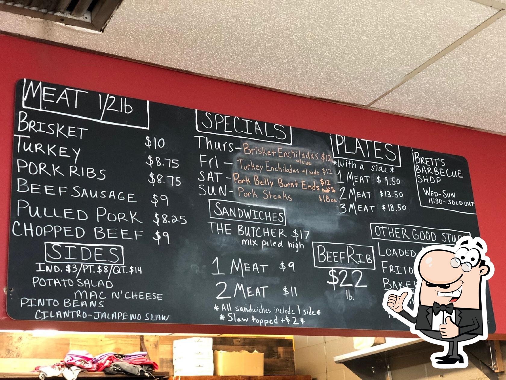 Brett's BBQ Shop, Houston - Restaurant menu, prices and reviews
