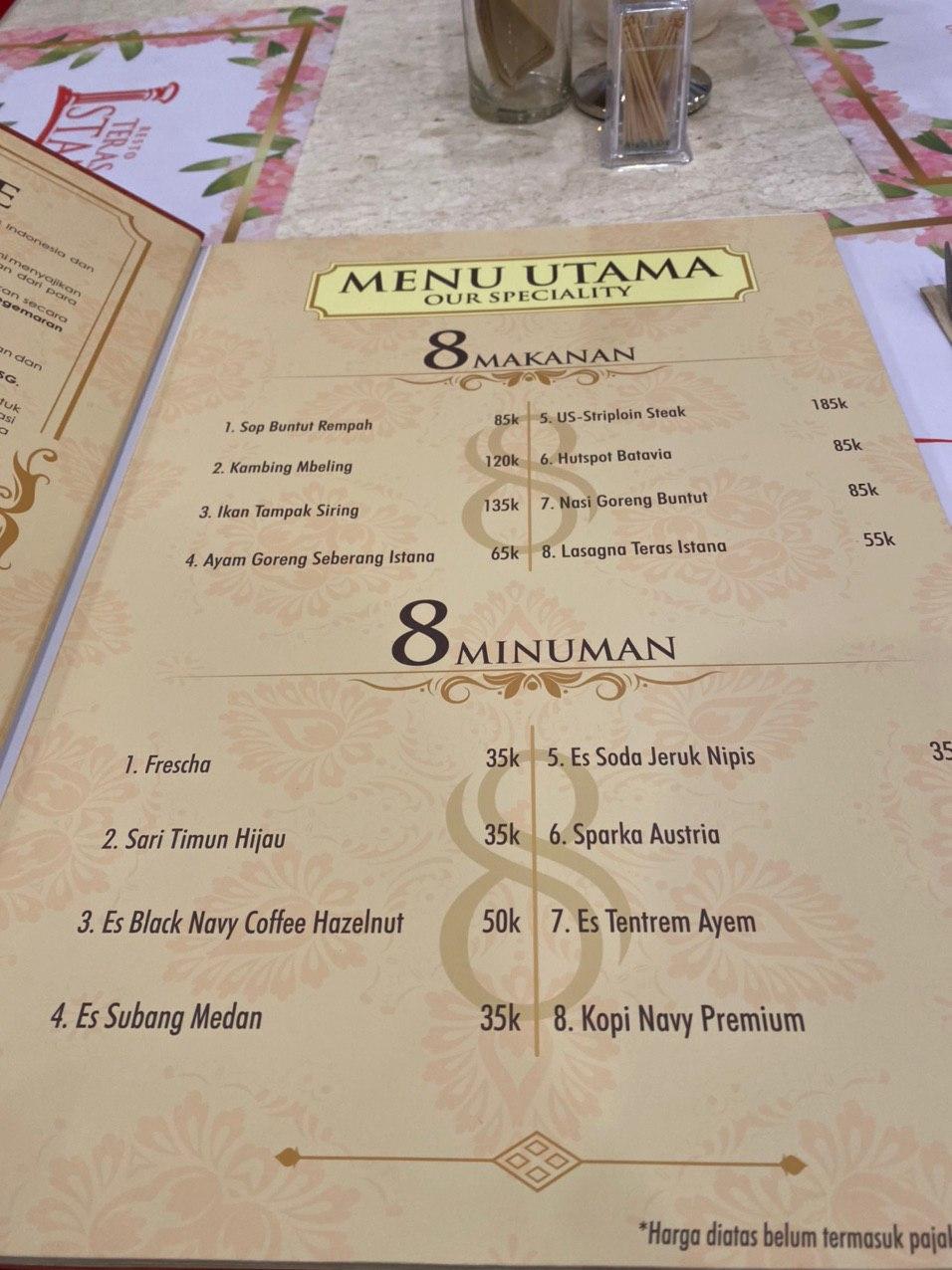 Restaurante Resto Teras Istana Telkom Tower, South Jakarta - Opiniones ...