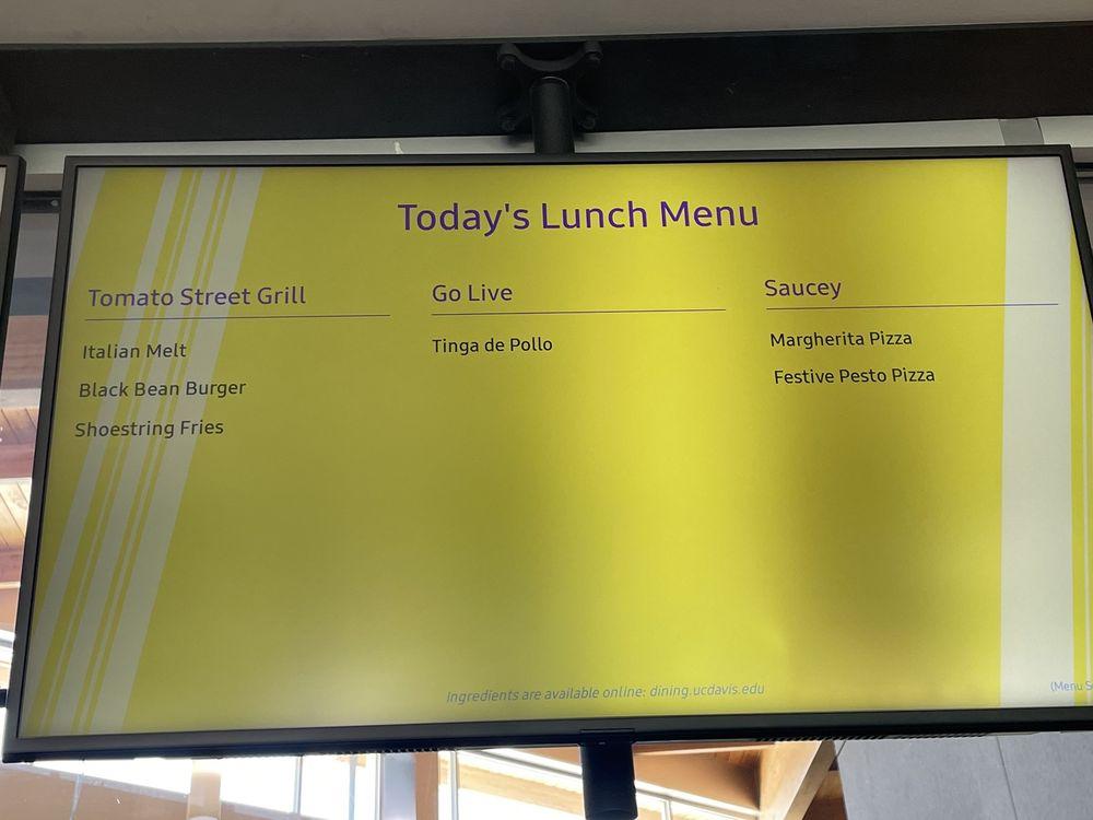 Segundo Dining Commons in Davis - Restaurant menu and reviews