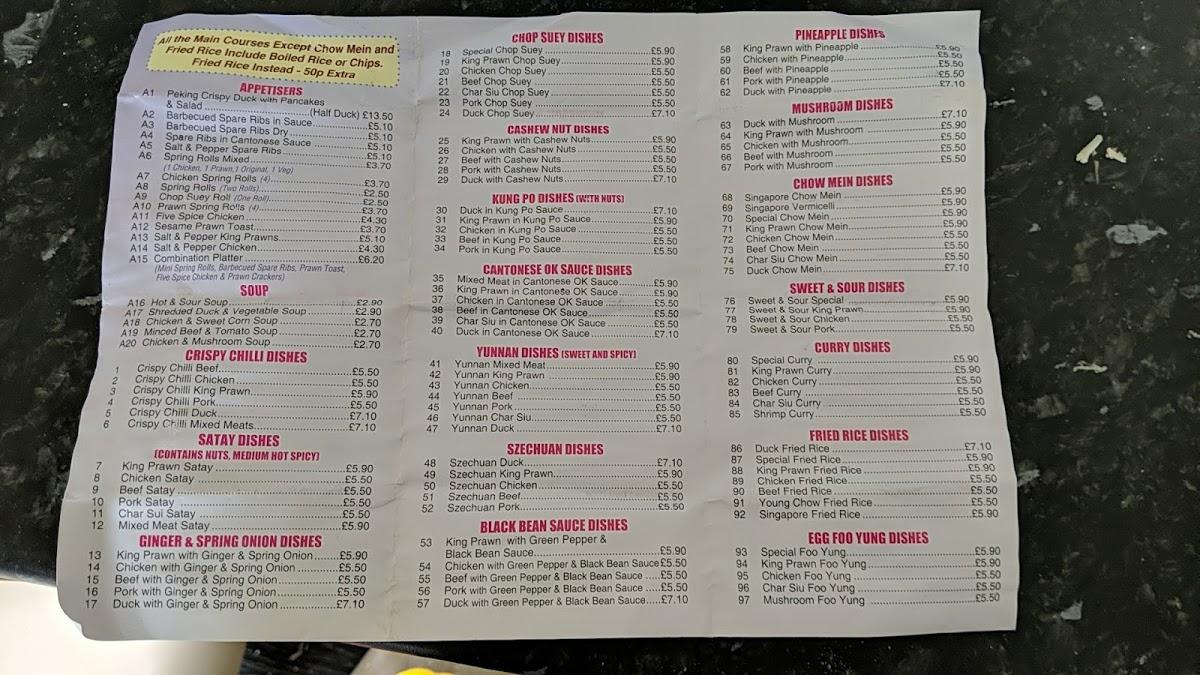 Trawler hemsworth restaurant menu - Restaurant Guru