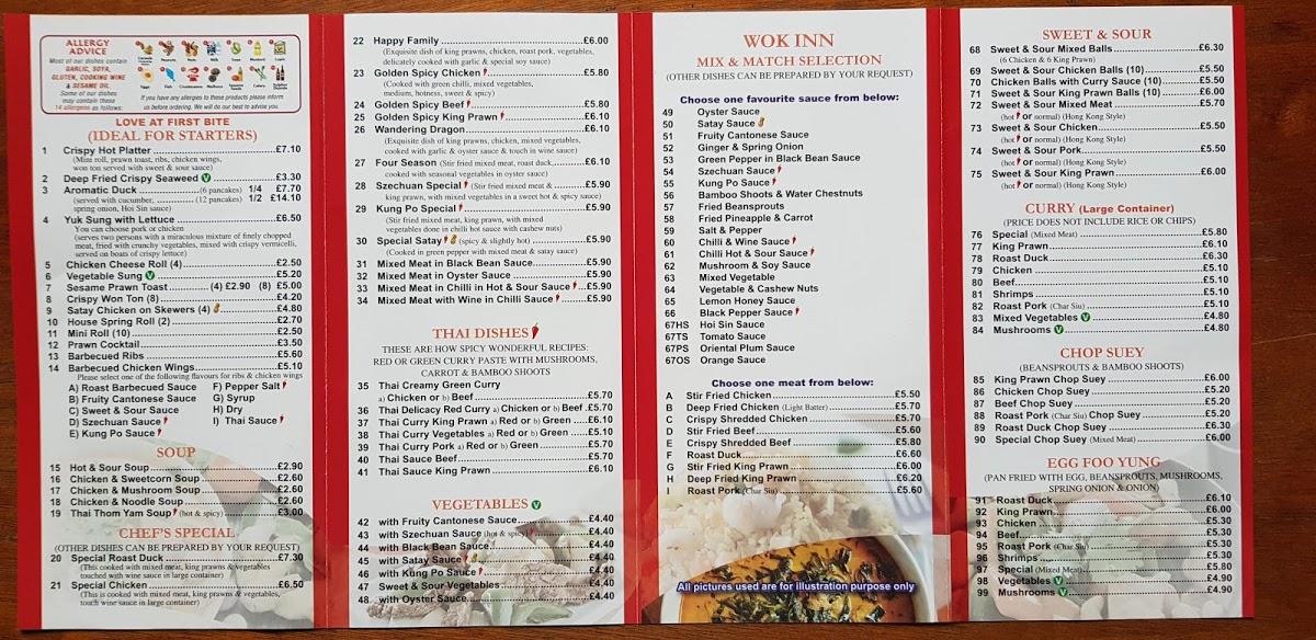 Wok inn kingsbury restaurant menu - Restaurant Guru