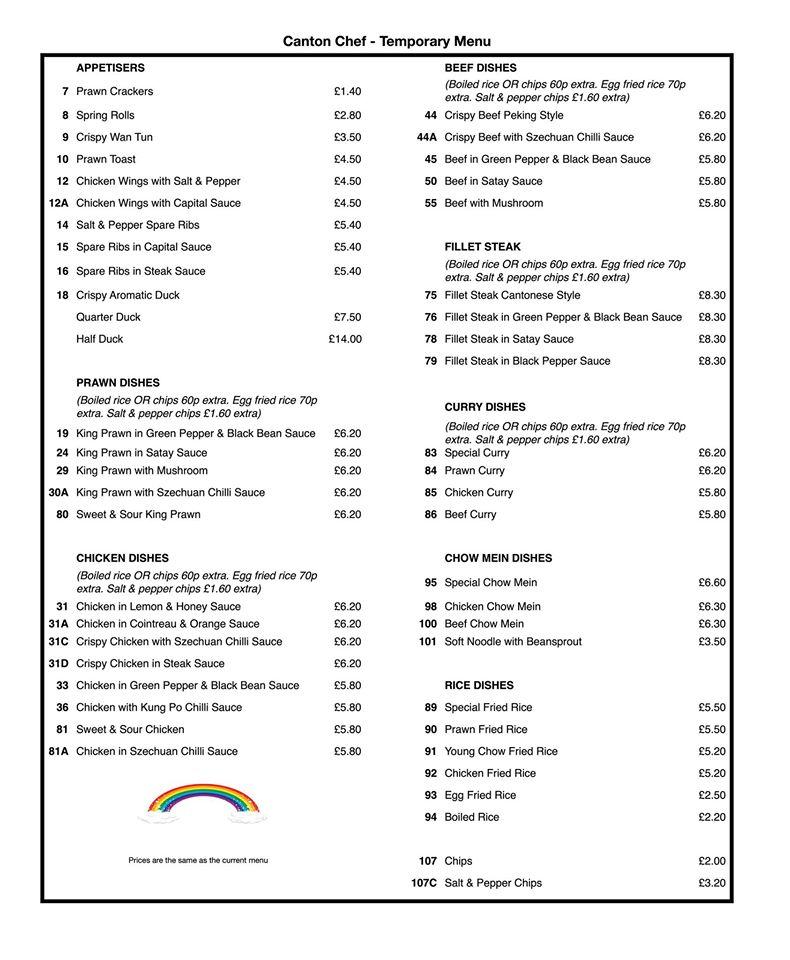 Canton chef cleator moor restaurant menu and review - Restaurant Guru