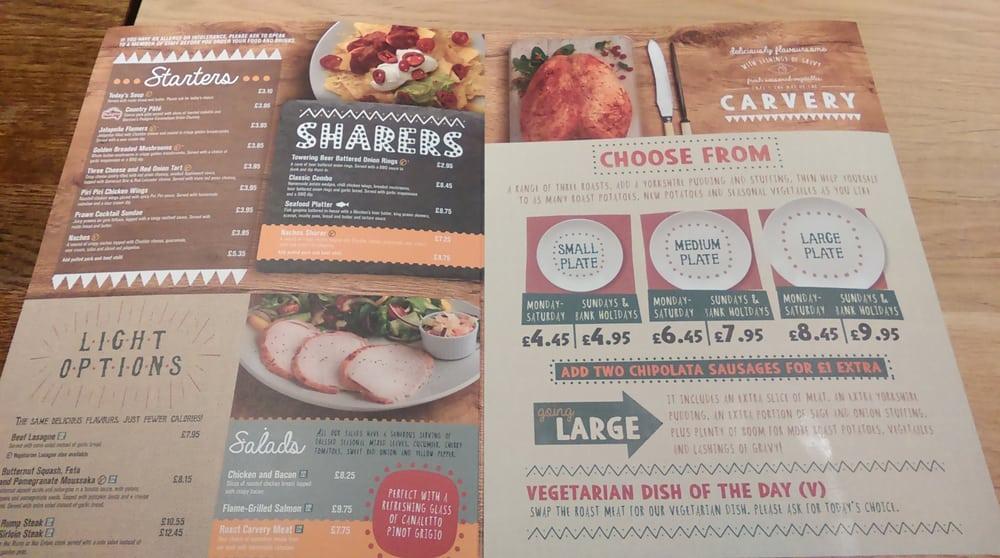Little castle duckmanton menu and prices and restaurant review ...