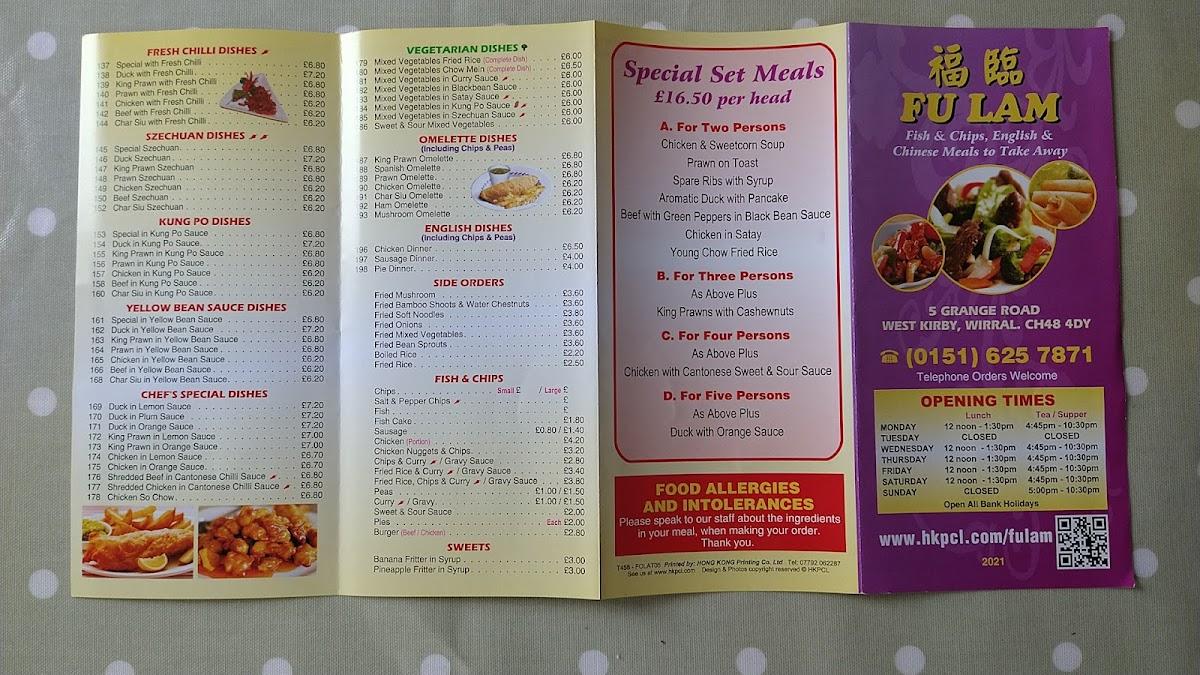 Fu lam west kirby restaurant menu - Restaurant Guru