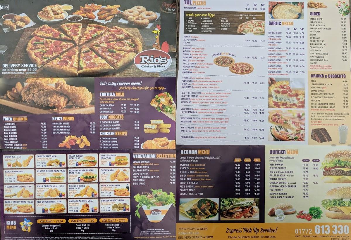 Rios much hoole restaurant menu - Restaurant Guru