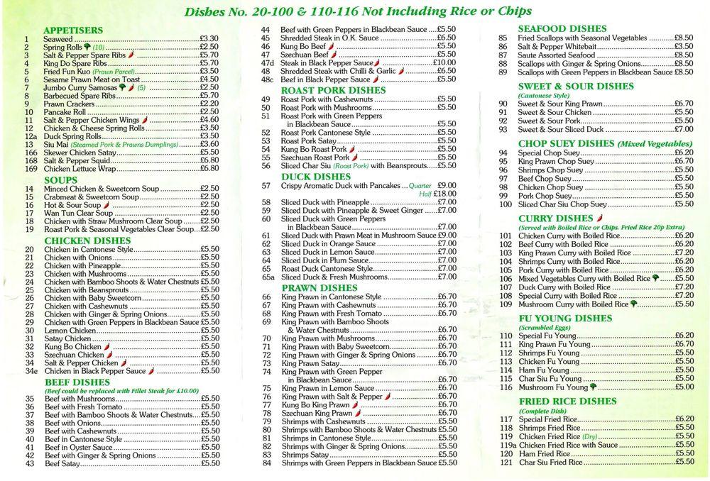 Bamboo house pwllheli restaurant menu - Restaurant Guru