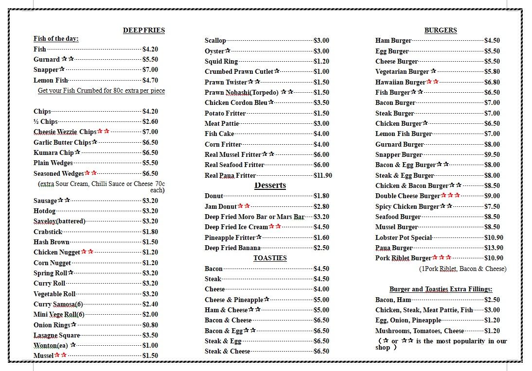 Lobster pot fitzroy restaurant menu - Restaurant Guru