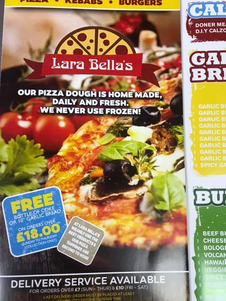 Lara bella pizza brough restaurant menu - Restaurant Guru