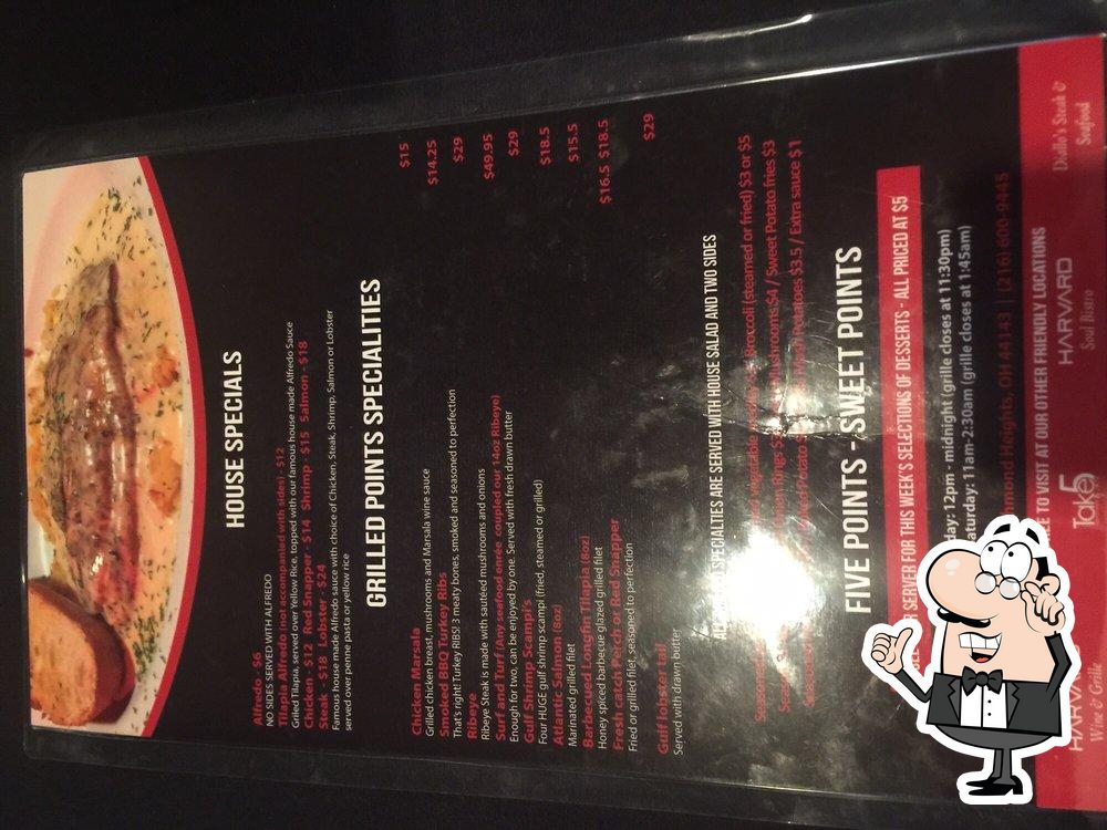 Five points grille restaurant menu - Restaurant Guru