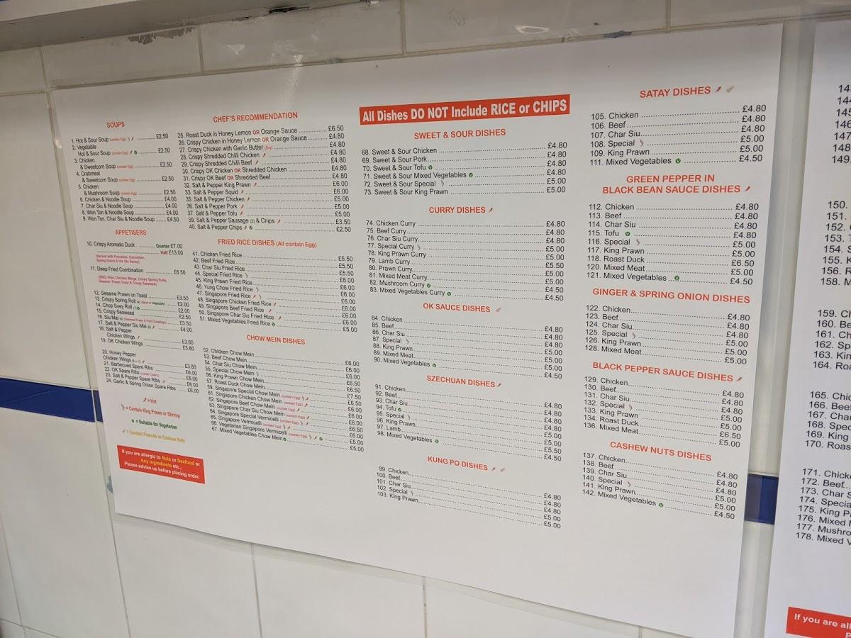 Sevenways chippy restaurant menu - Restaurant Guru