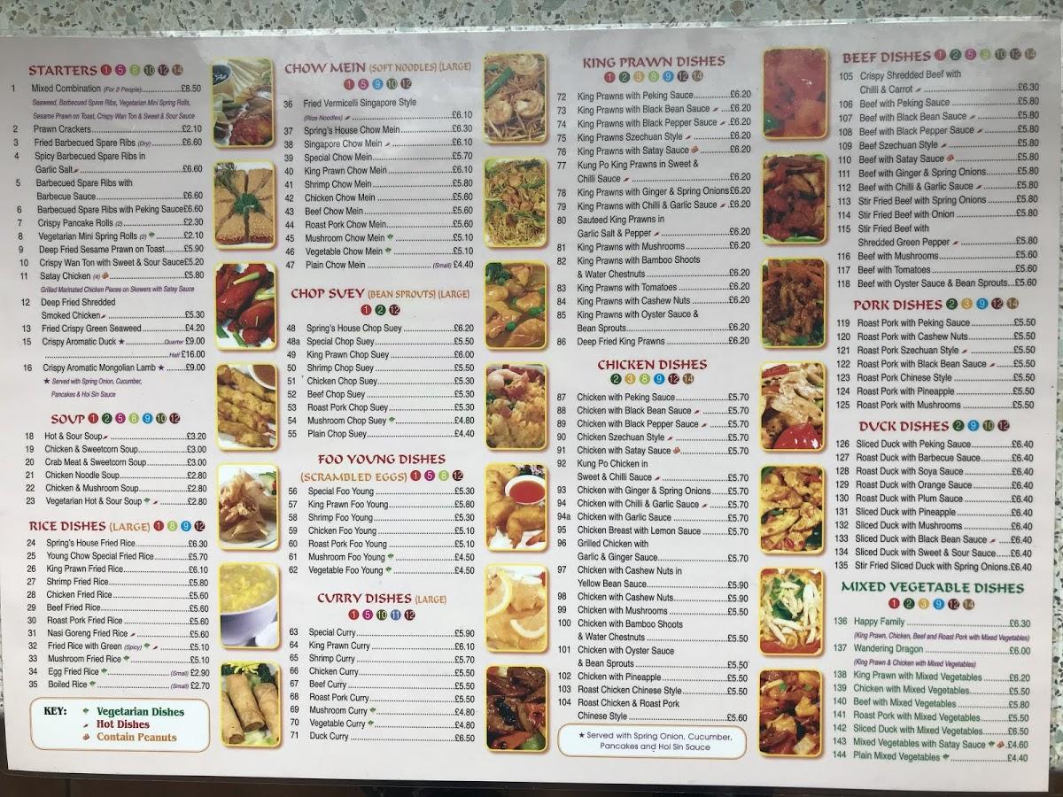 Spring chinese washingborough restaurant menu - Restaurant Guru