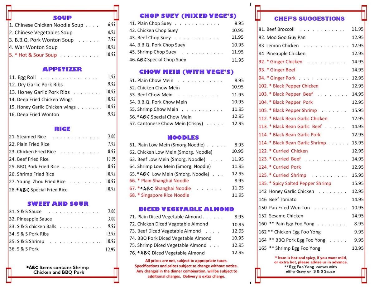 Abc wok swift current restaurant menu - Restaurant Guru