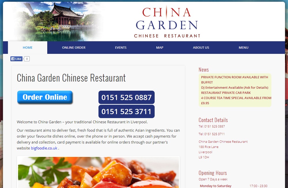 China Garden Rice Lane restaurant menu - Restaurant Guru