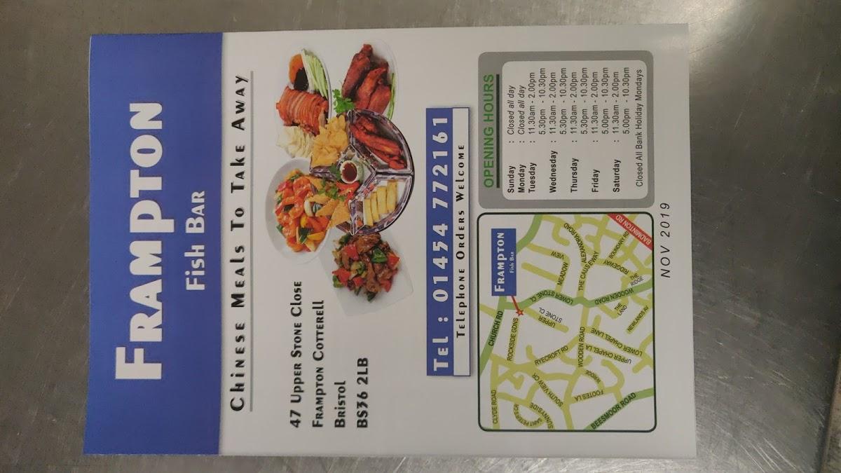 Frampton fish bar menu - Restaurant Guru