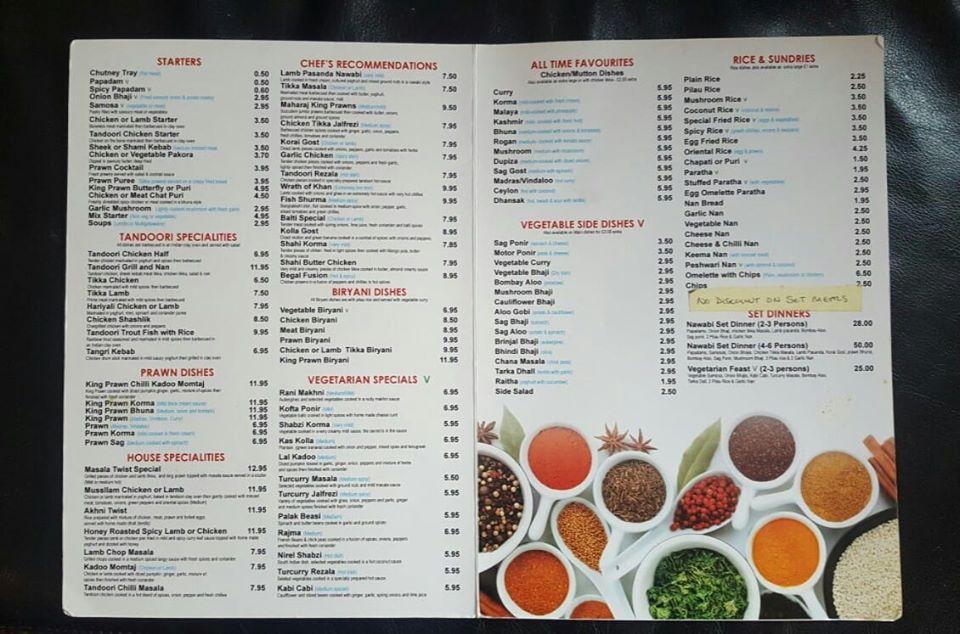 Masala twist cromer restaurant menu - Restaurant Guru