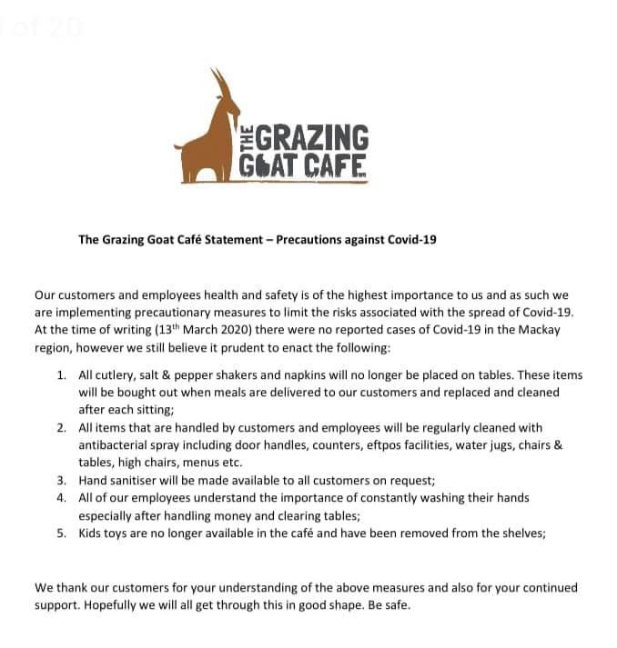 Menu for grazing goat cafe mackay and review - Restaurant Guru