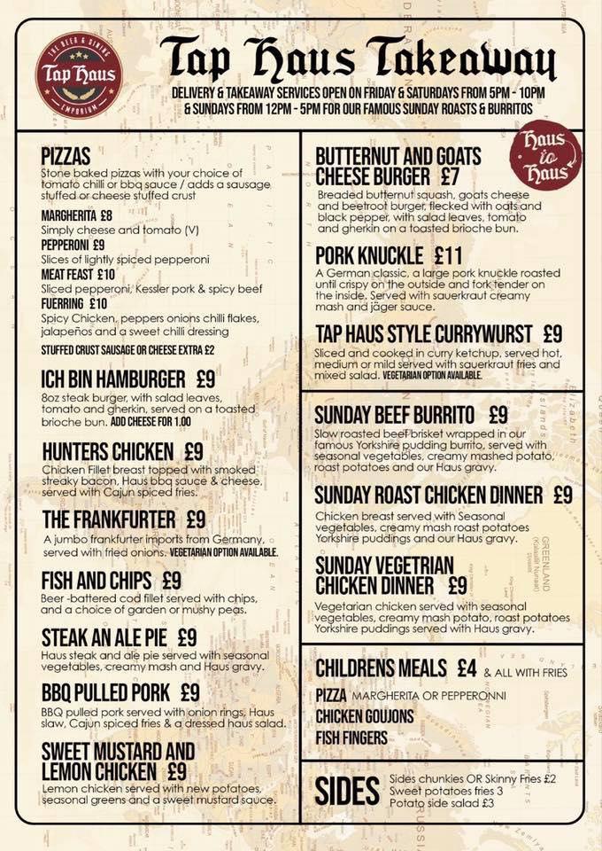 Tap haus mansfield woodhouse restaurant menu - Restaurant Guru