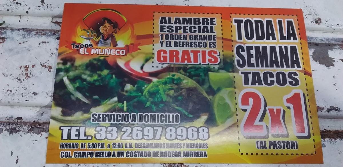 Tacos "El Muñeco", San José del Castillo - Menú del restaurante ...