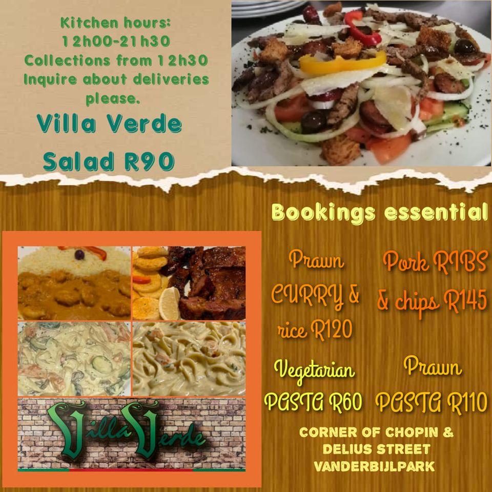 Villa Verde, Vanderbijlpark - Portuguese restaurant menu and reviews