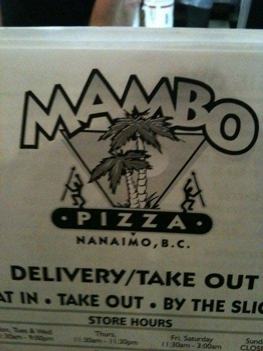 Mambo Gourmet Pizza in Nanaimo - Restaurant menu and reviews