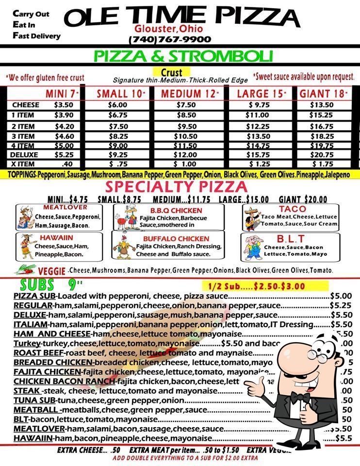 Ole Time Pizza in Glouster - Restaurant menu and reviews