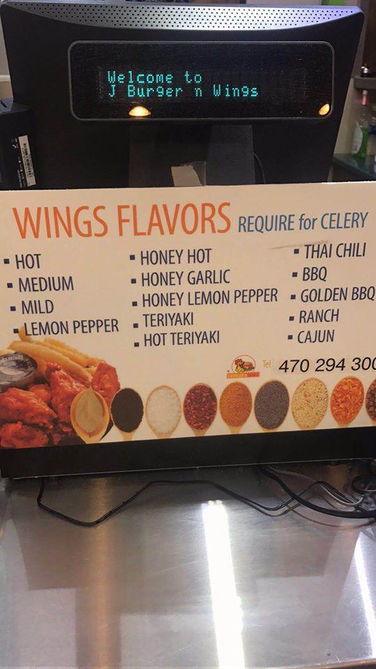 J Burger n Wings, 1910 E Apple Ave E in Muskegon - Restaurant menu and ...