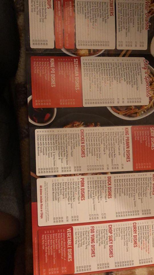 Canton Express, Dumfries - Restaurant menu, prices and reviews