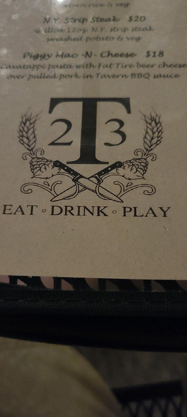 Tavern 23 in Poughkeepsie - Restaurant menu and reviews