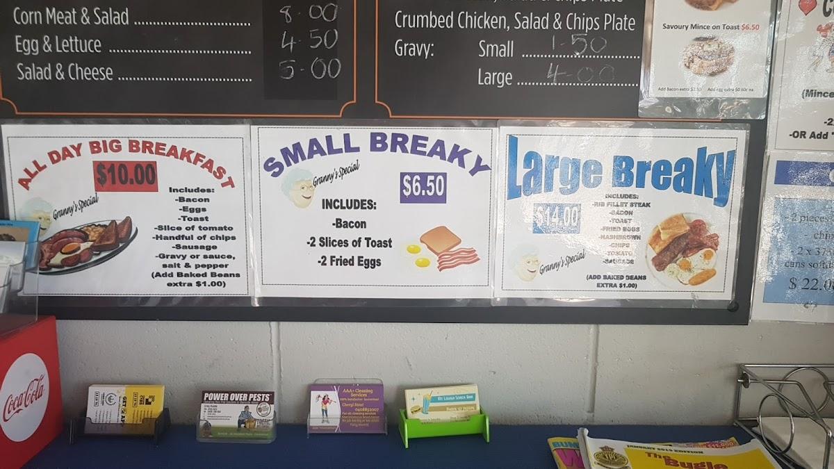 Mount Louisa Snack Bar in Mount Louisa - Restaurant menu and reviews