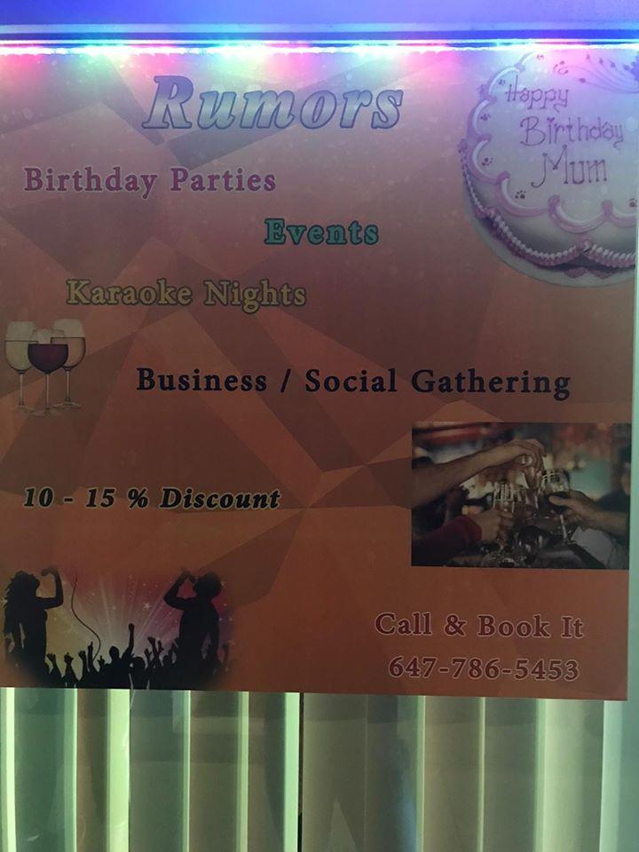 Rumors Bar Bistro in Richmond Hill - Restaurant reviews
