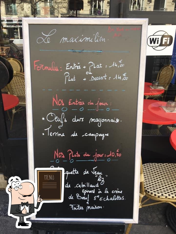 Le Maximilien restaurant, Paris, 28 Bd Diderot - Restaurant menu and ...