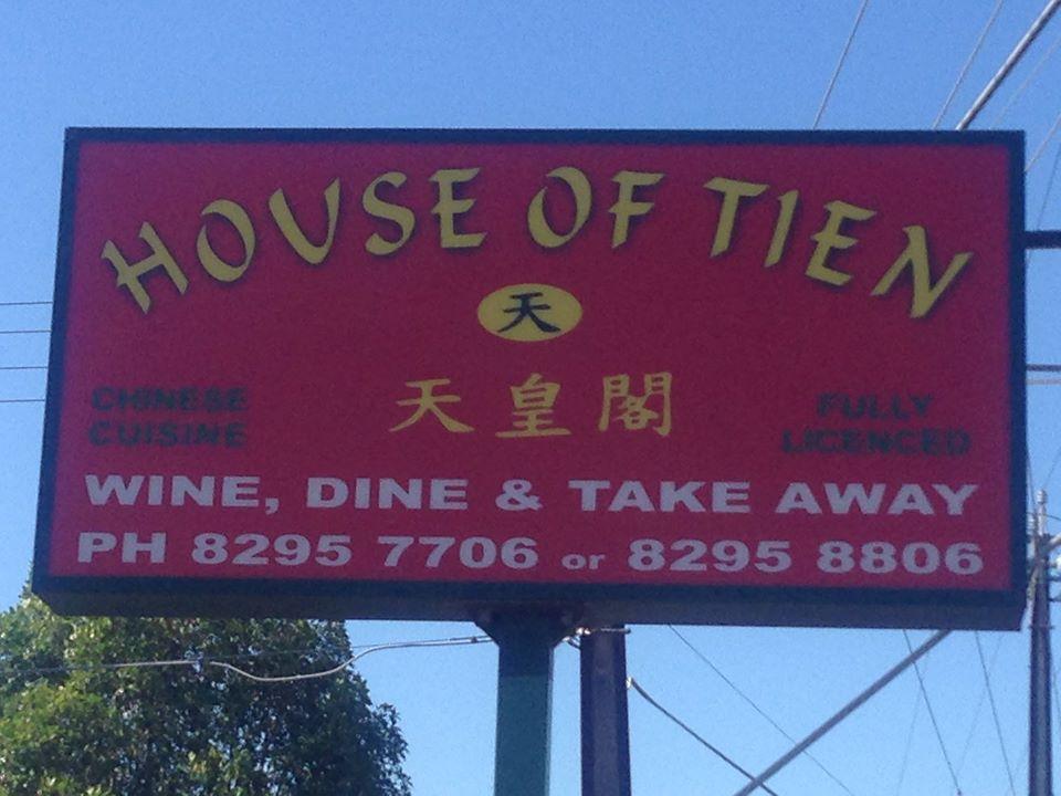 House of Tien in Glengowrie - Chinese restaurant menu and reviews